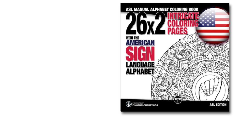 ASL Manual Alphabet Coloring Book | fingeralphabet.org