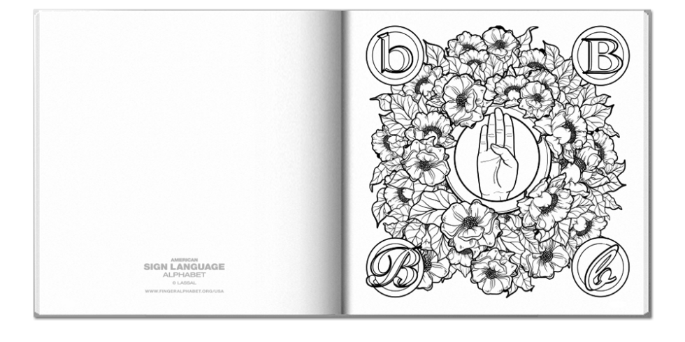 ASL Manual Alphabet Coloring Book | fingeralphabet.org