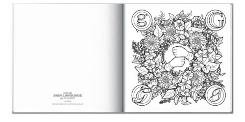 AUSLAN Australian MANUAL ALPHABET COLOURING BOOK | fingeralphabet.org