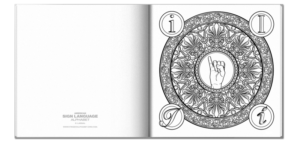 ASL Manual Alphabet Coloring Book | fingeralphabet.org
