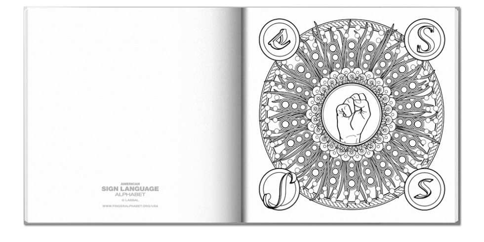ASL Manual Alphabet Coloring Book | fingeralphabet.org