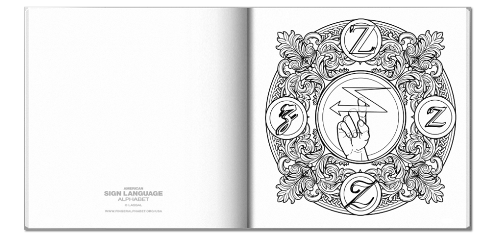 ASL Manual Alphabet Coloring Book | fingeralphabet.org