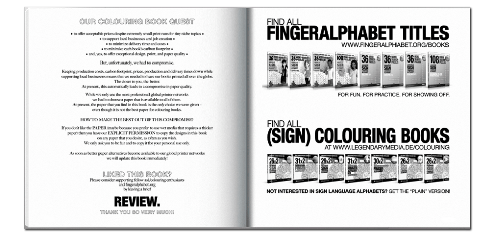 AUSLAN Australian MANUAL ALPHABET COLOURING BOOK | fingeralphabet.org